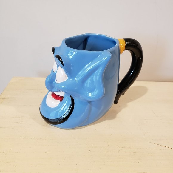 Disney | Dining | Disney Cup Mug Blue Genie From Aladdin | Poshmark